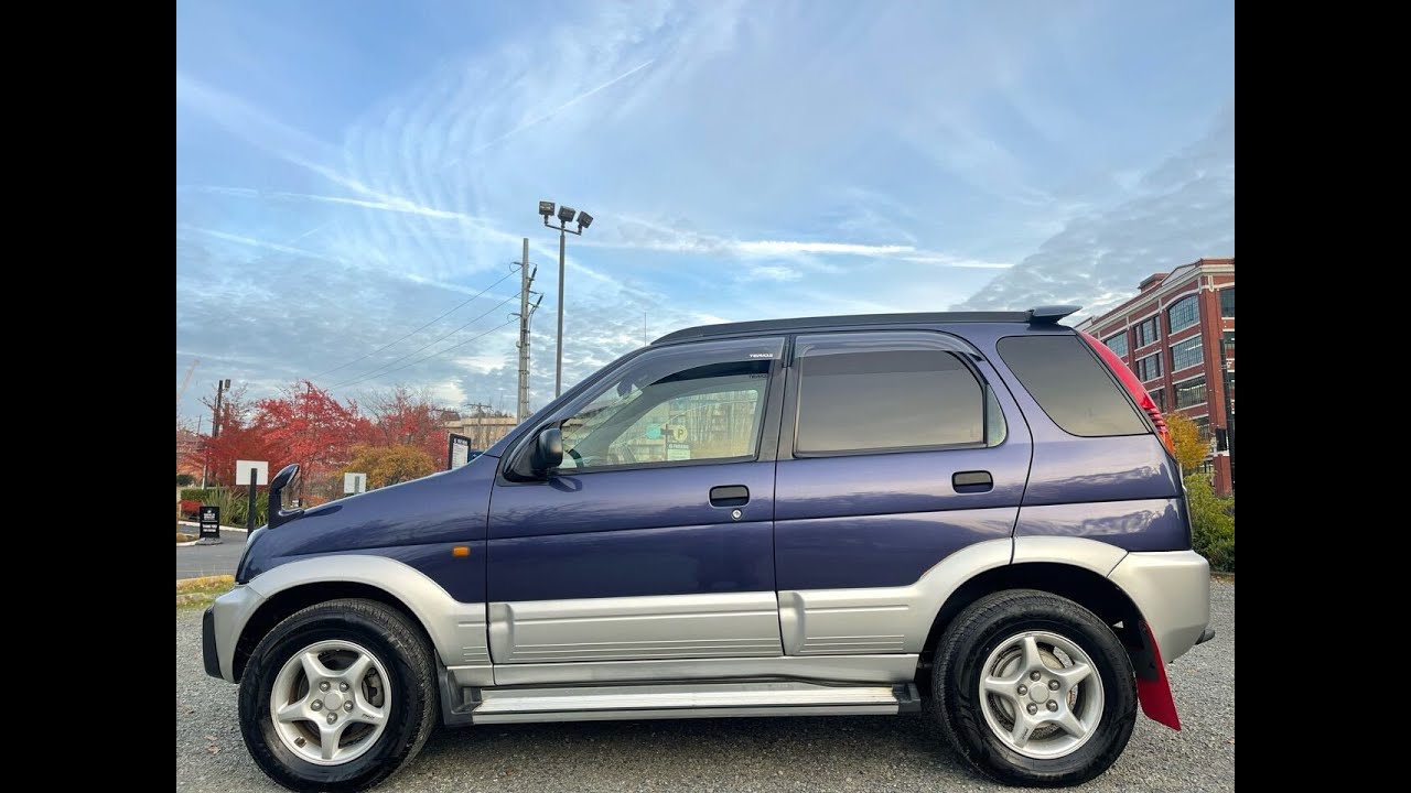 1997 Daihatsu Terios 4WD central lock AT 1.3L JDM RHD - YouTube