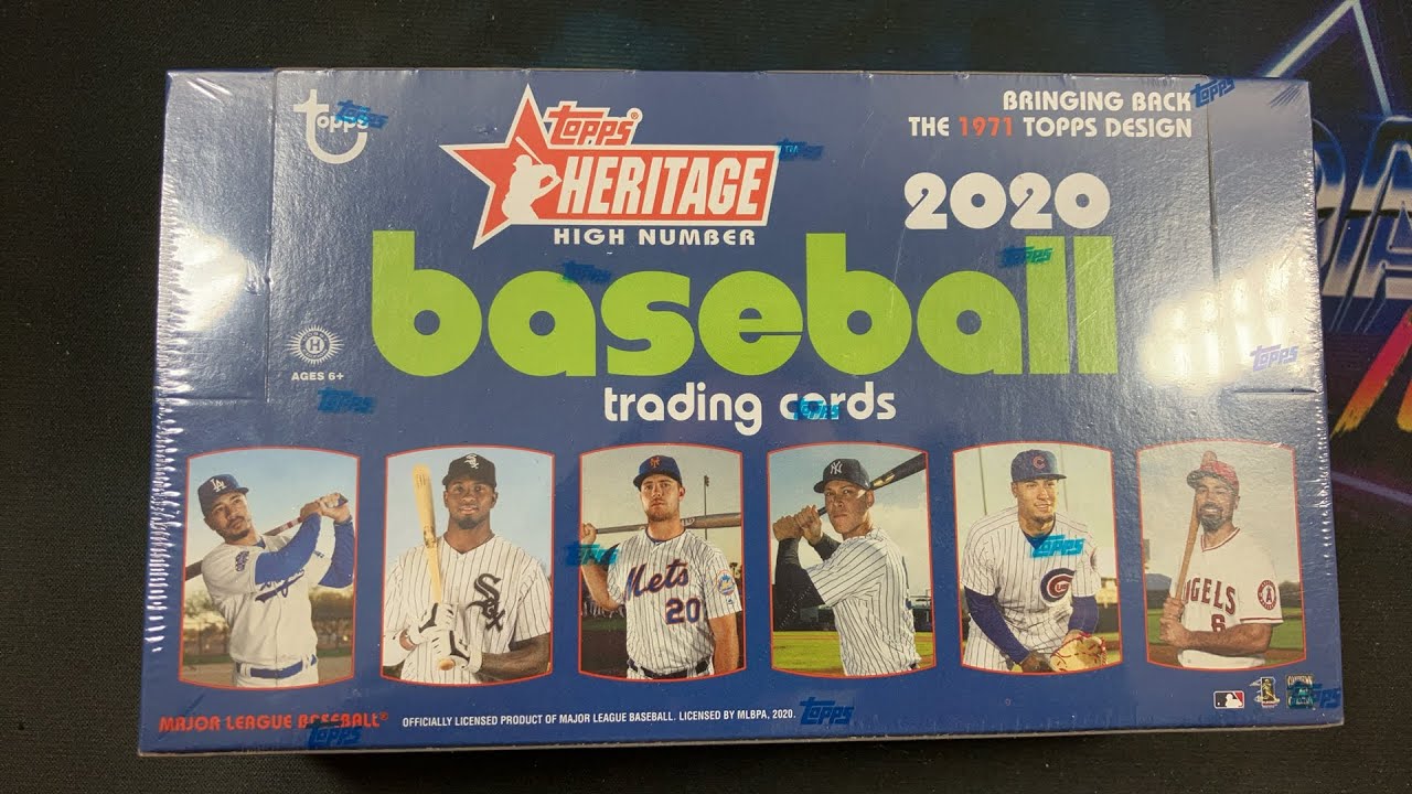 2020 TOPPS HERITAGE HIGH NUMBER HOBBY BOX - YouTube