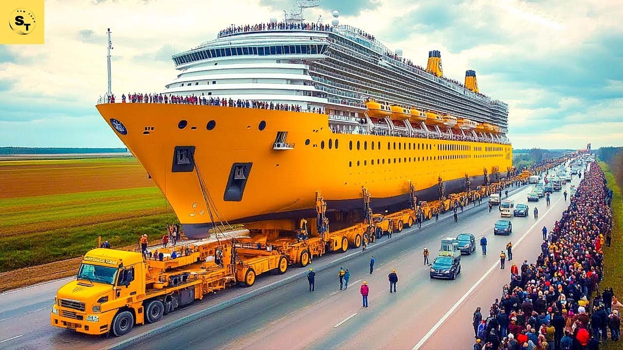 Extreme Dangerous Transport Skill Operations Oversize Truck, Biggest ...