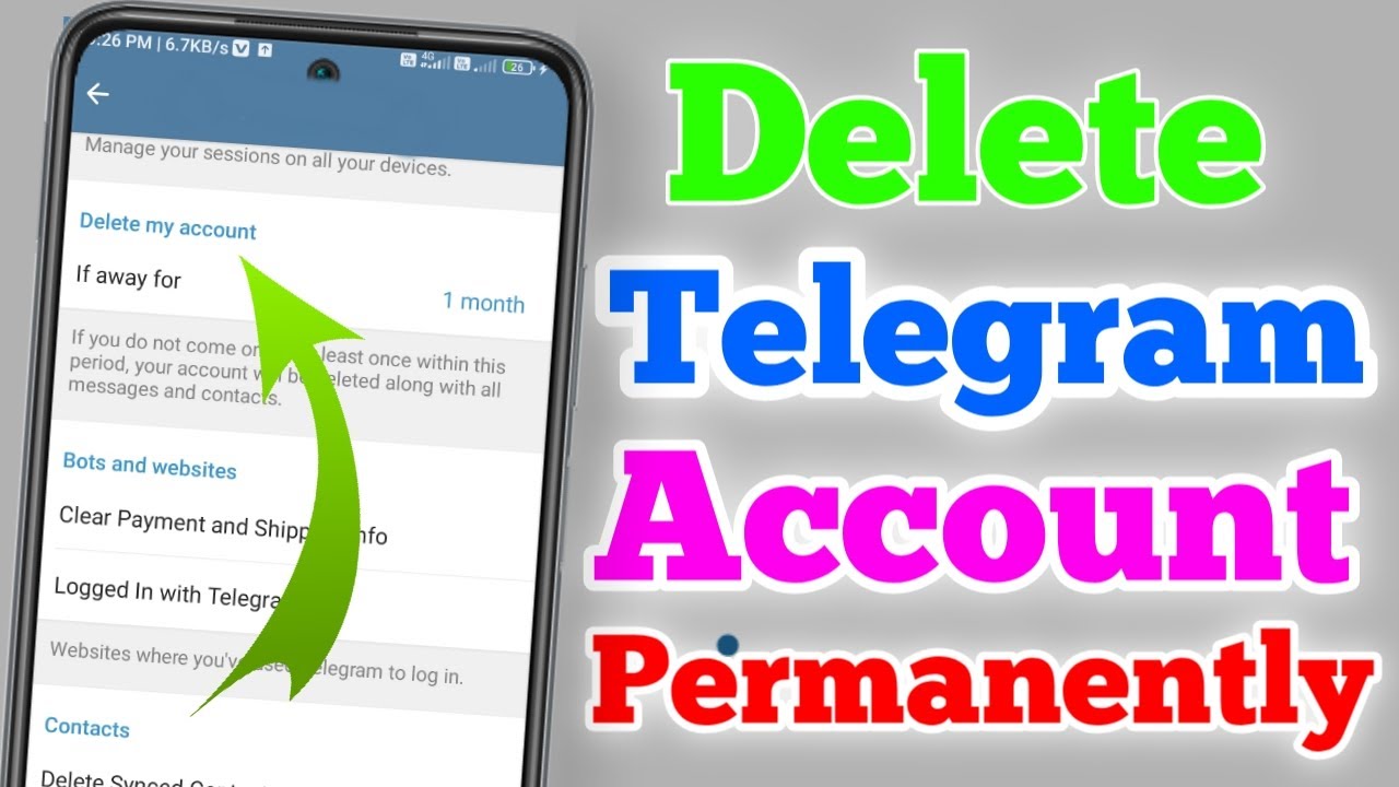 How to delete Telegram Account Permanently 2022 - YouTube