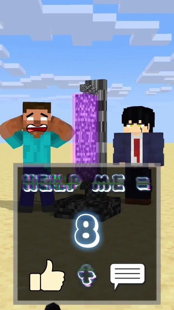 Minecraft help me moment #minecraft #herobrinestory #monsterschool ...