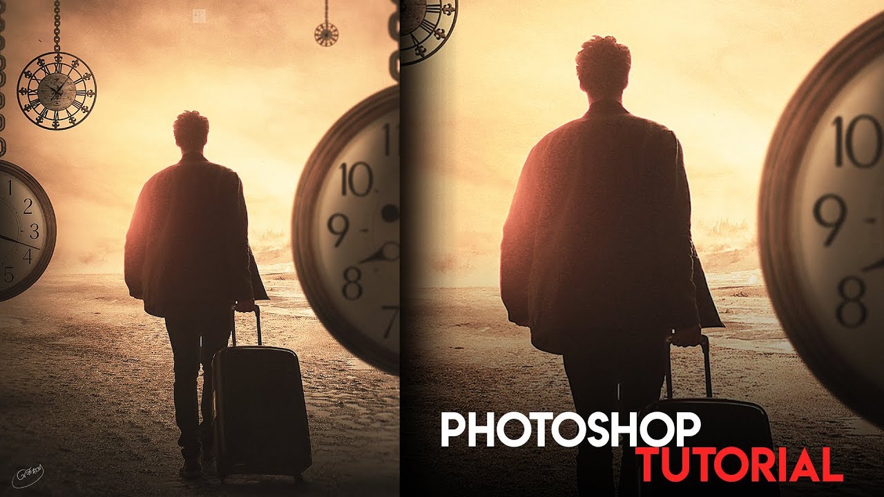 Photoshop Tutorial- Time Travel - VisualRix - Arka Das - YouTube