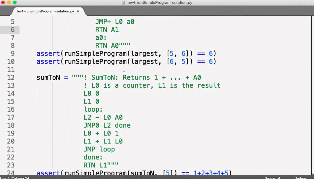 15-112-f15 hw4 runSimpleProgram v1 - YouTube
