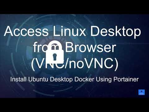 Install Ubuntu Desktop Docker Using Portainer and Access it From Browser (VNC/noVNC) - YouTube