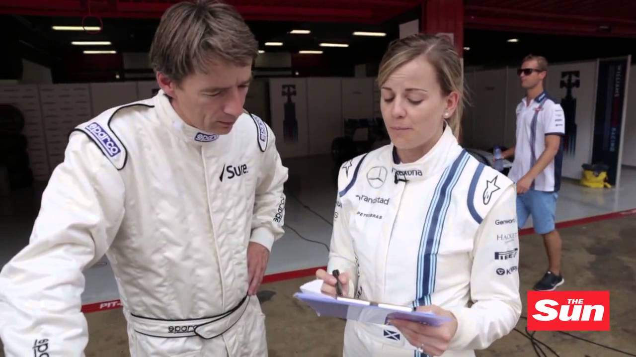How to drive an F1 car eventually... Sun man gets behind the wheel of a ...