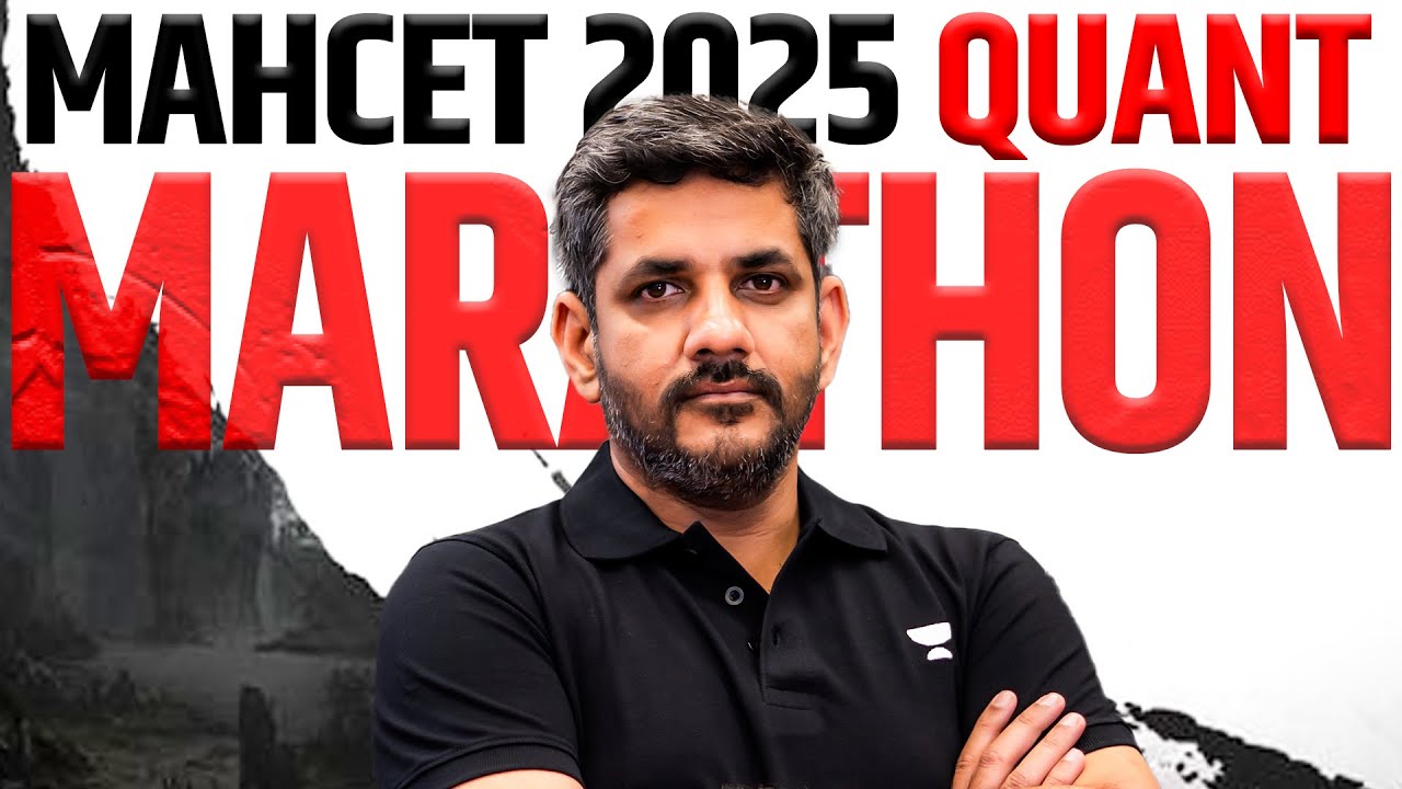 CET FINAL QUANT ONE-SHOT Revision ⏰ MAH CET 2025 Final Marathon! - YouTube