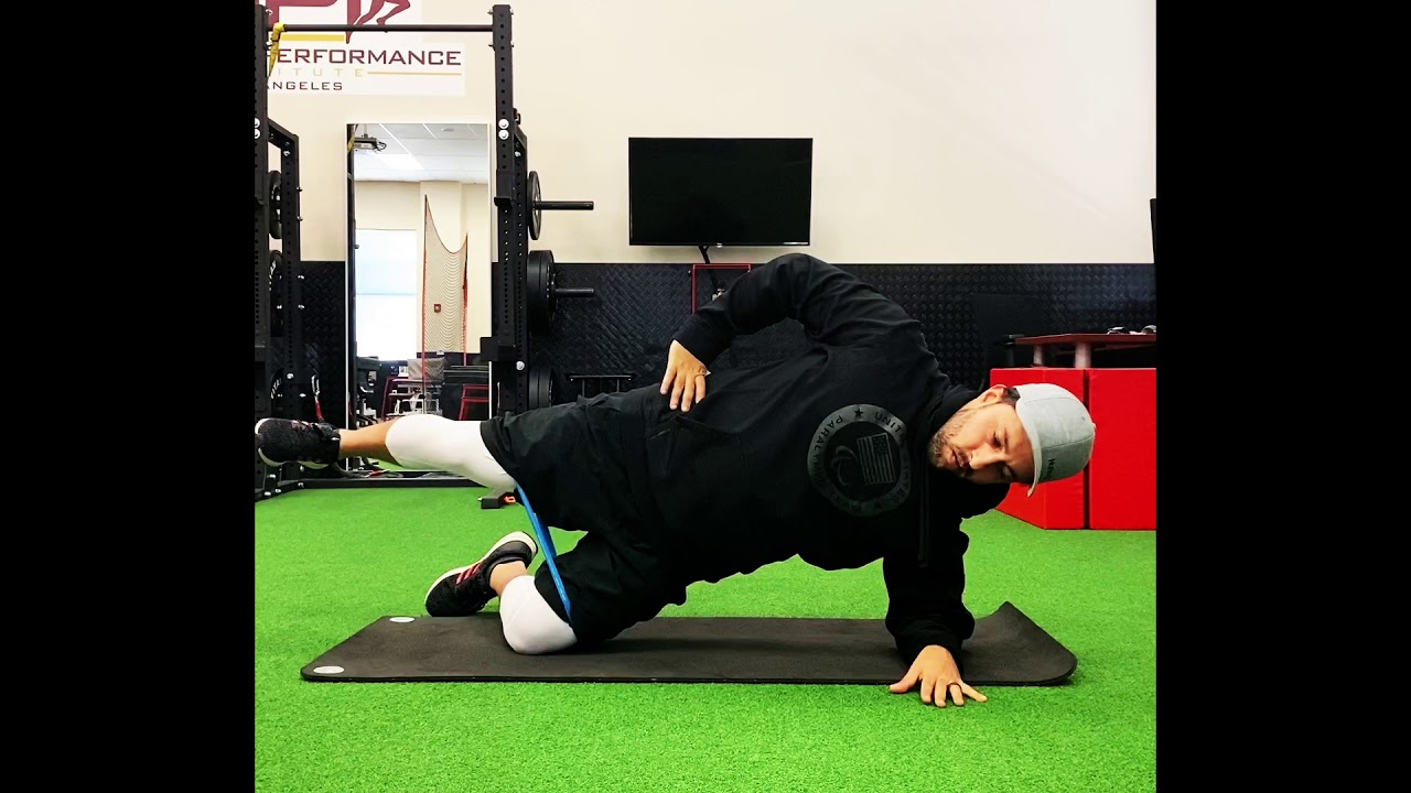 Side plank hip abduction - YouTube