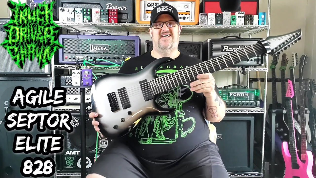 8 String Agile Guitars Septor Elite 828 - YouTube