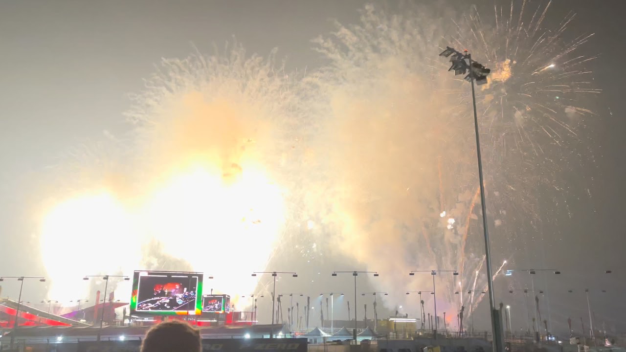 F1 Jeddah - fireworks - YouTube