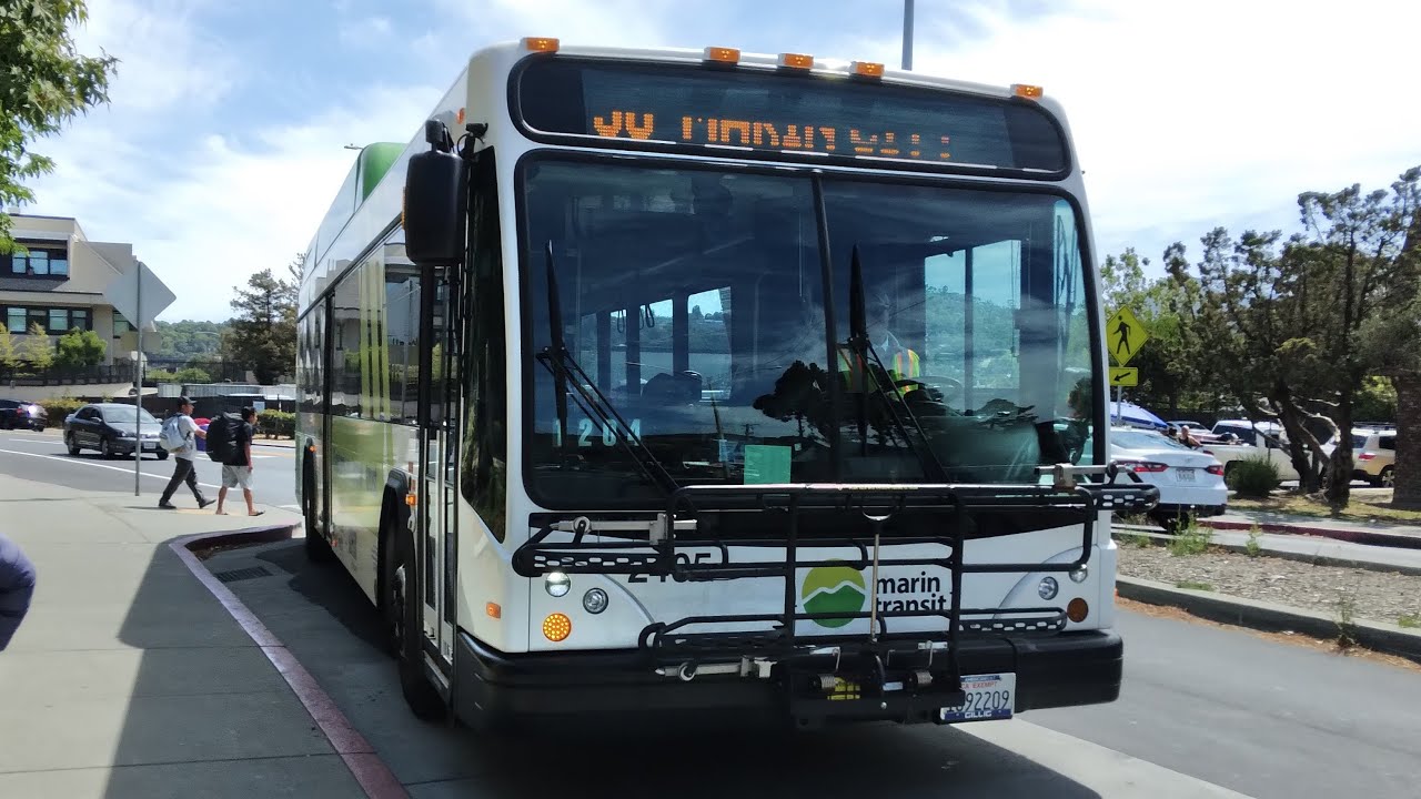 Off Route! Marin Transit 2024 Gillig BRT HEV 40' #2405 on Route 36 ...