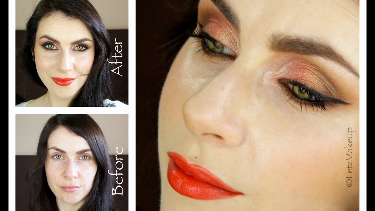 Tangerine Scream Makeup Tutorial. - YouTube