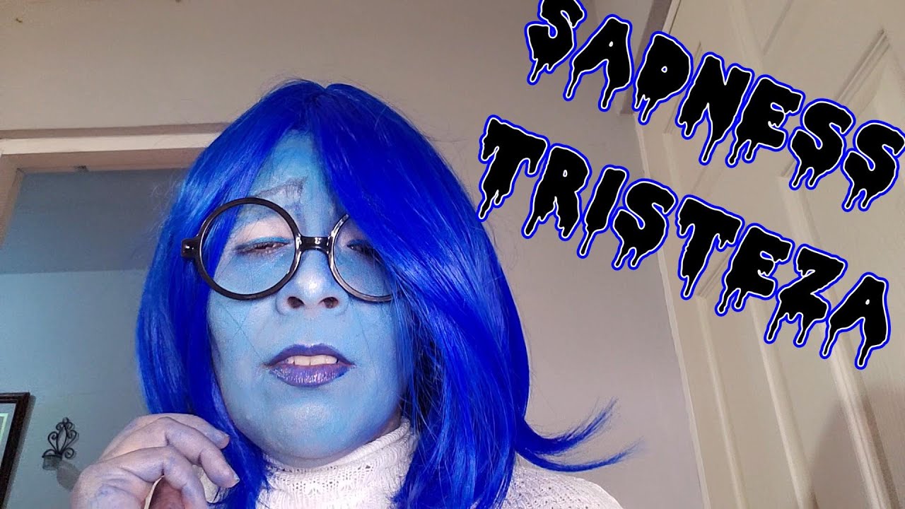 Sadness from Inside Out Halloween makeup 2024 - YouTube