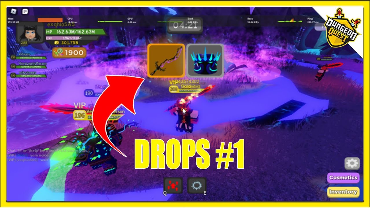 Roblox Dungeon Quest All Items Drops Me Legendary #1 - YouTube