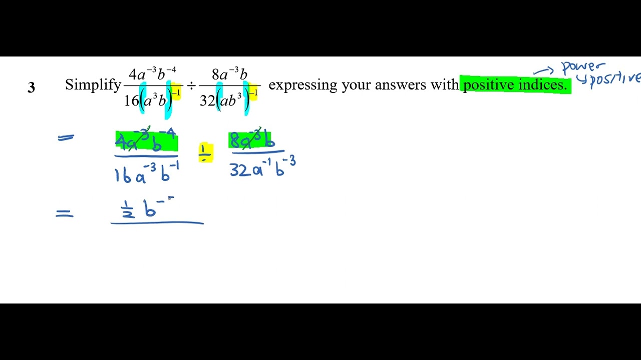 2022 3EX Simplify 'Complex' Indices - YouTube