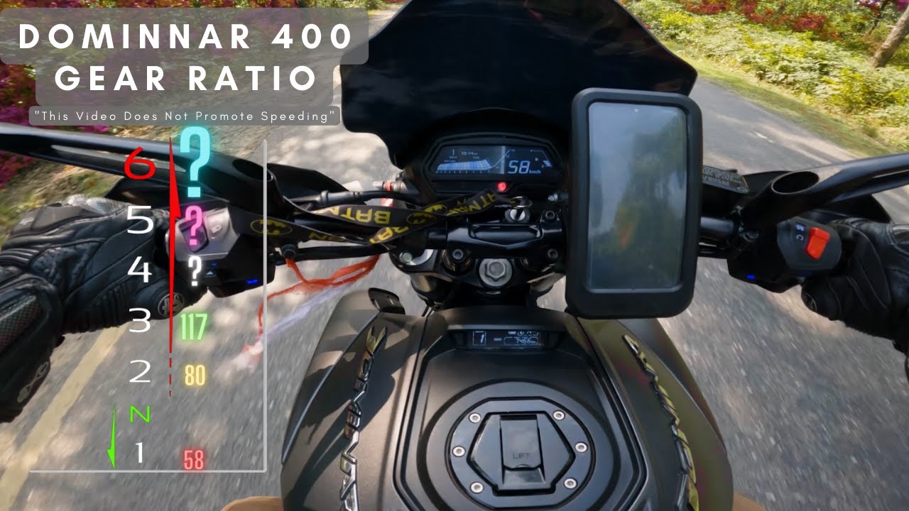 Dominar 400 Gear Ratio 2022 | Top Speed in Every Gear | 0 to 160 ...