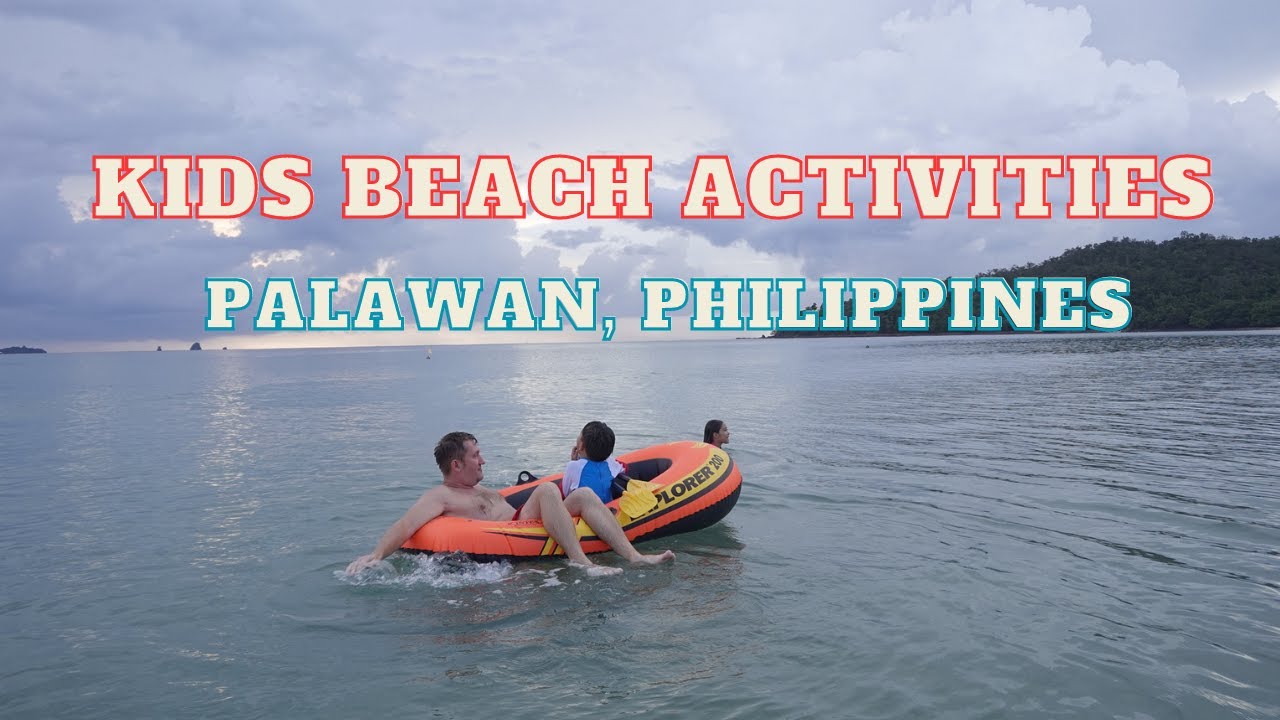 Kids beach activity in Palawan, Philippines - YouTube