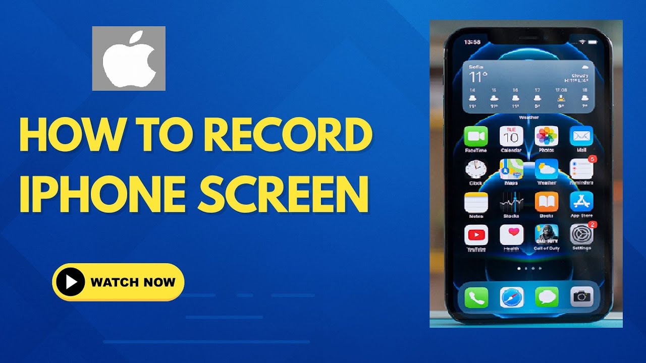 How To Record Screen on Iphone 14 Pro Max With Sound - YouTube