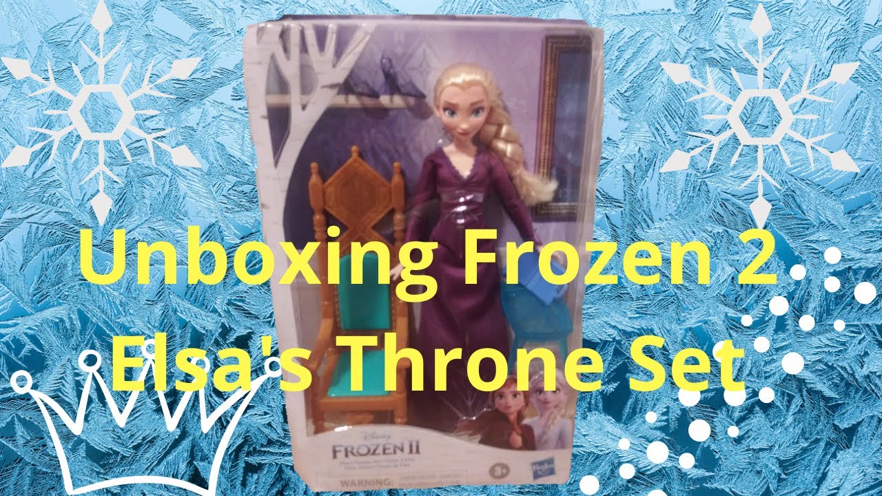 Unboxing Frozen 2 Elsa's Throne Set - YouTube