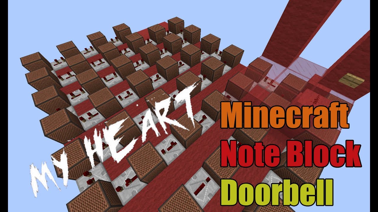 Minecraft Note Block Doorbell - EH DE My Heart - The Red Panda - YouTube