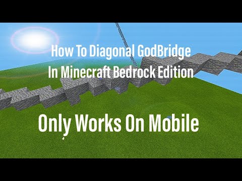 How To Diagonal Godbridge In Minecraft Bedrock Edition - YouTube