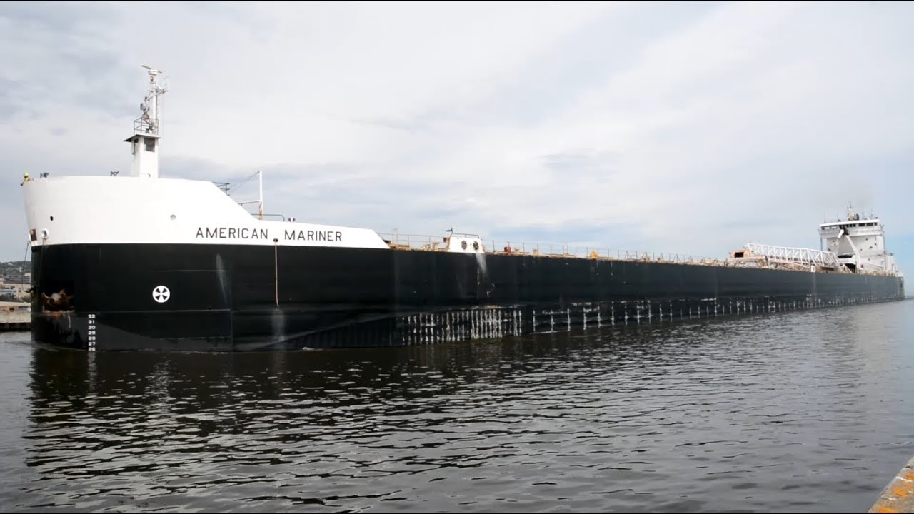 AMERICAN MARINER Loaded with Limestone - YouTube