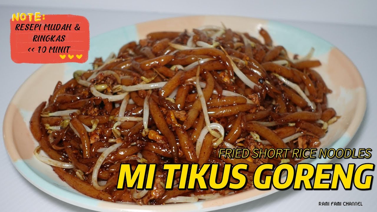 HANYA 5 MINIT LEBIH SAHAJA! MI TIKUS GORENG EKSPRESS! #roadto1k # ...
