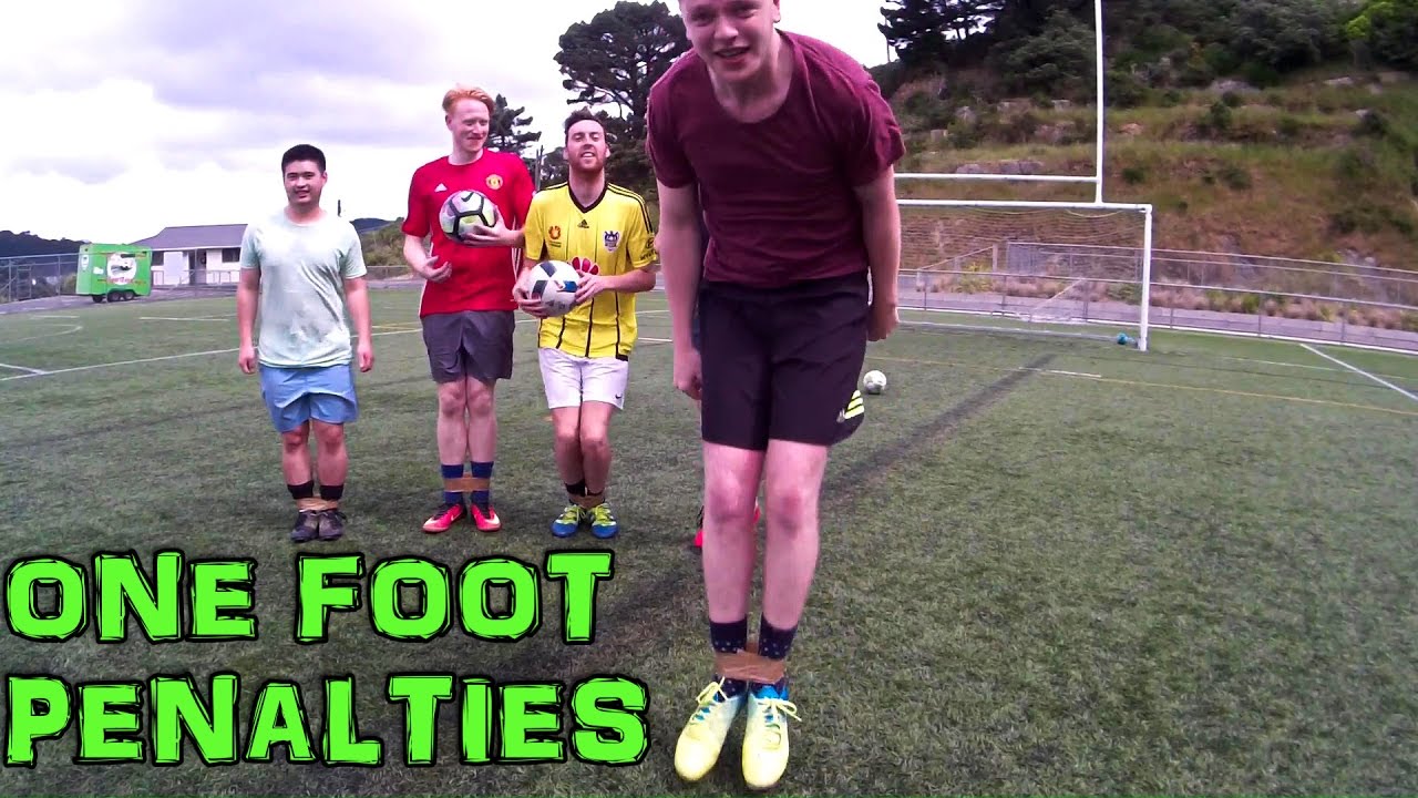 ONE FOOT PENALTY CHALLENGE! - YouTube