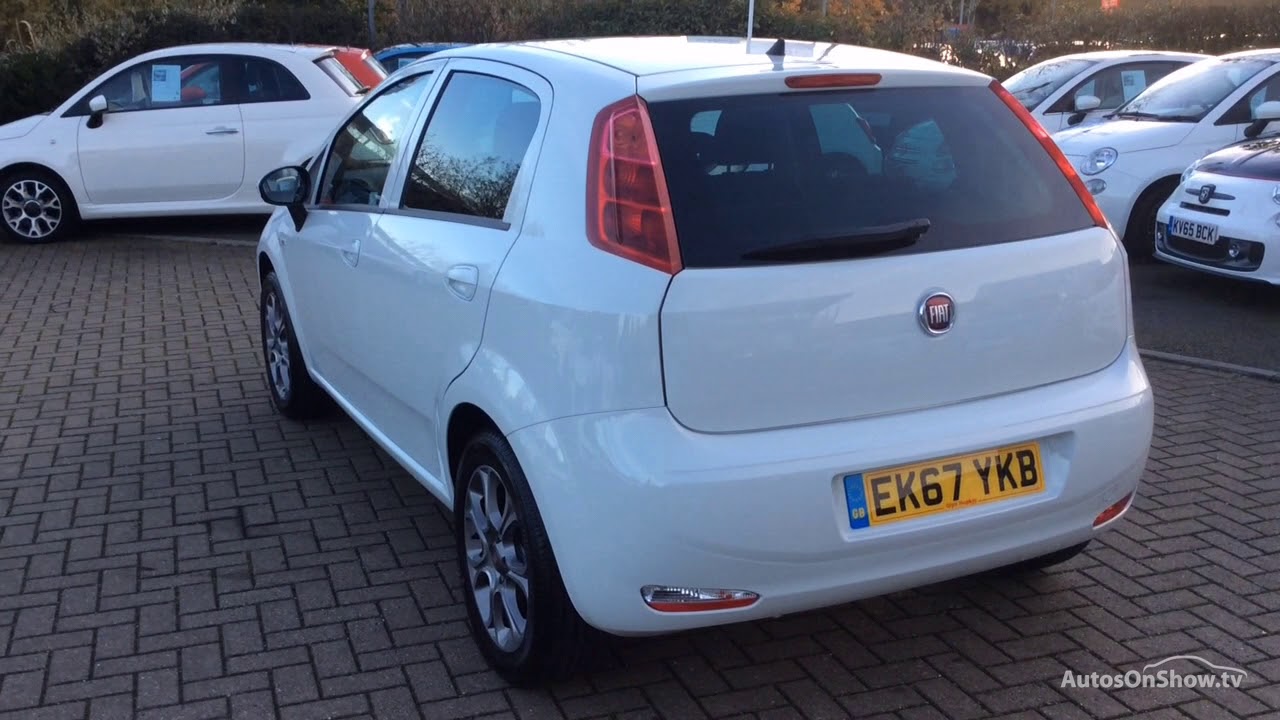 FIAT PUNTO POP PLUS WHITE 2017 - YouTube