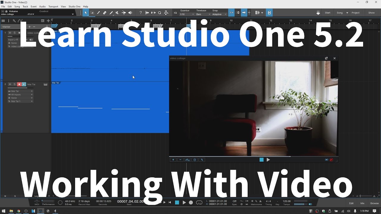 Learn Studio One 5.2 | Working With Video - YouTube
