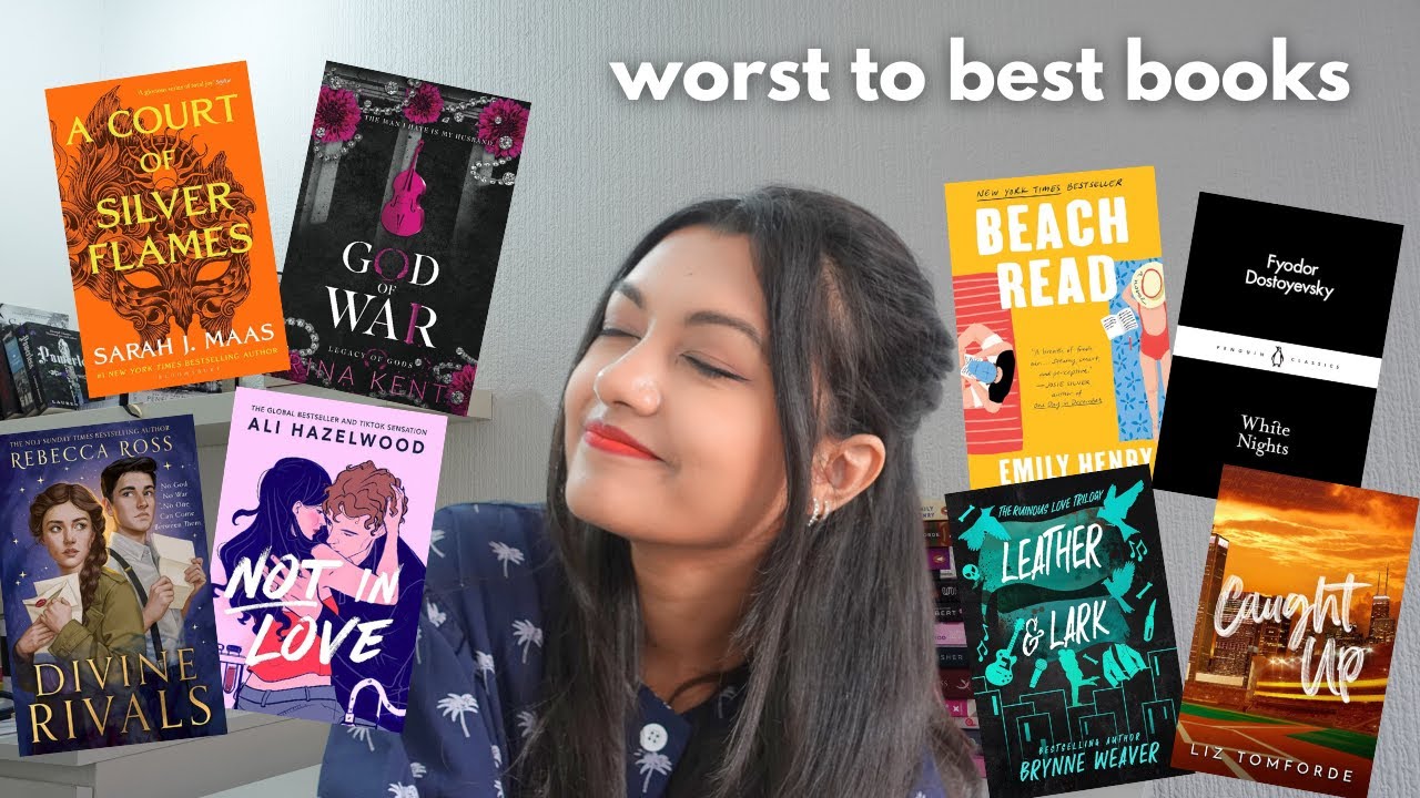ranking the 50 books I've read this year from WORST to BEST - YouTube