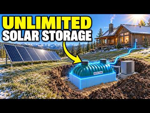 This $600 SEPTIC TANK Holds 16 Powerwalls of Energy Underground (No $10,000 Battery NEEDED!!)