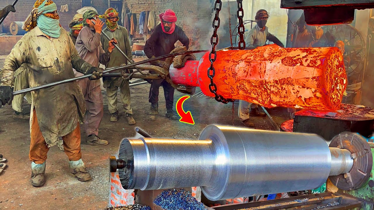 Manufacturing a Iron Shaft For Machine Which Used in making A Iron ...