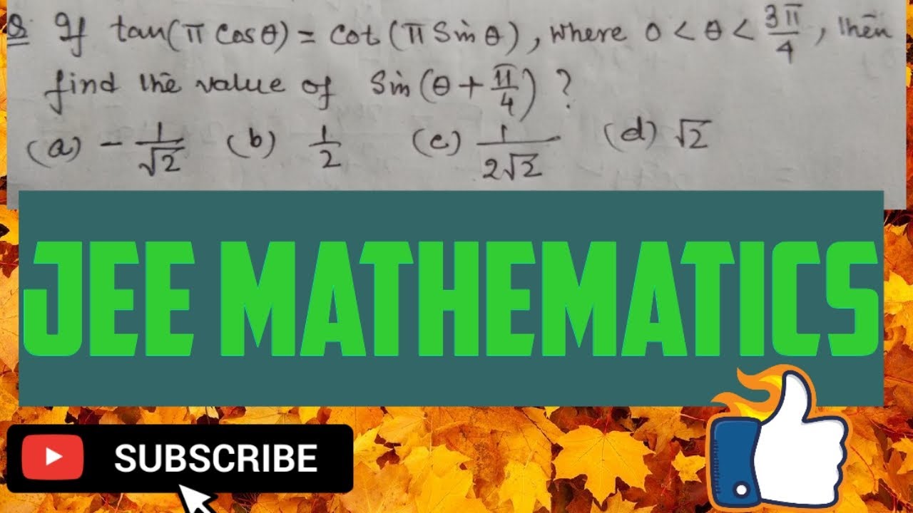 JEE_MATHEMATICS(MAIN & ADV.) - YouTube