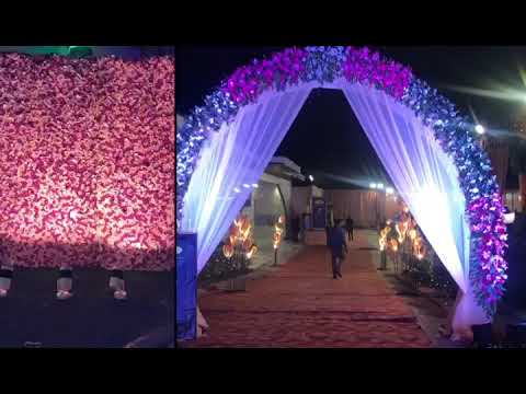Wedding Theme Decoration and Catering at Brij Vatika Resort - YouTube