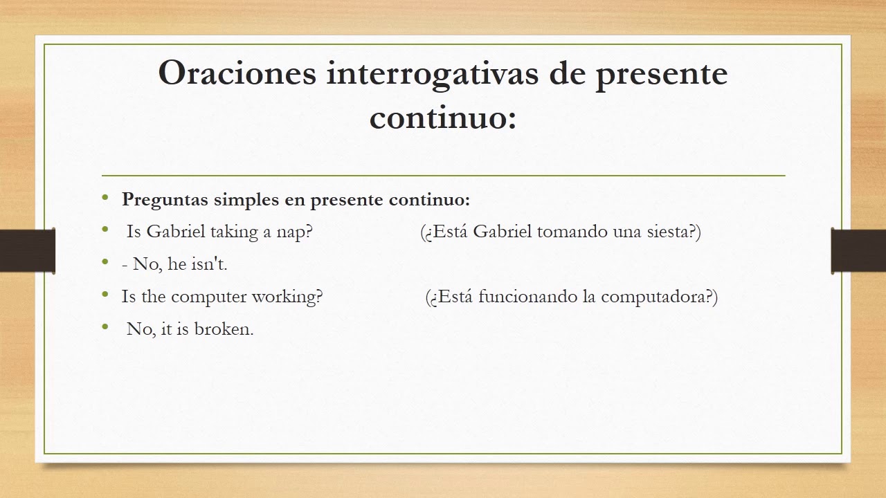 El presente continuo y reglas del verbo en gerundio "-Ing." - YouTube