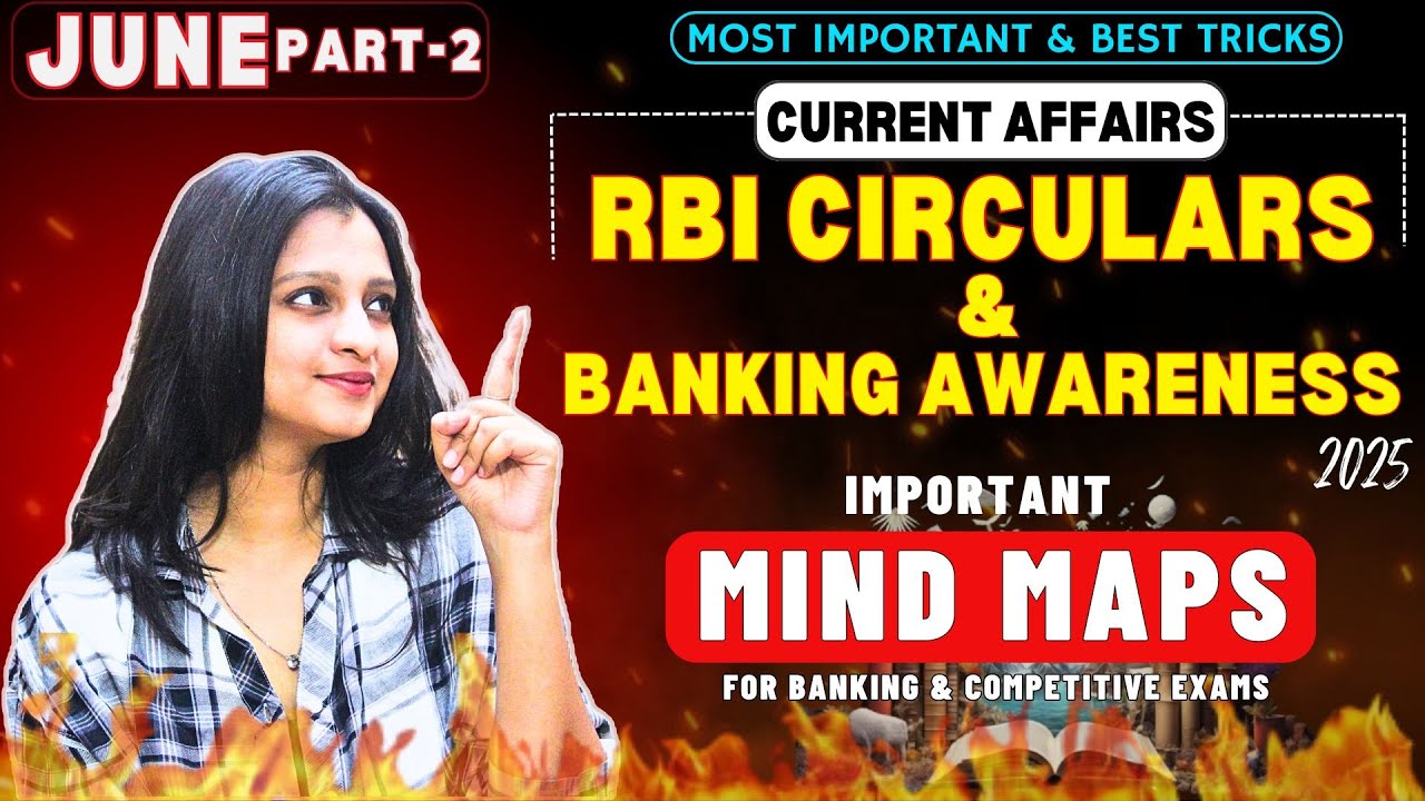 June 2025 Current Affairs Mind Maps RBI Circulars, Banking Awareness ...