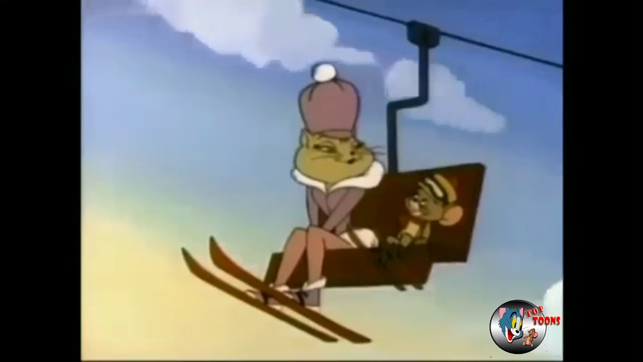 Tom & Jerry / Skiing with snow Queen - YouTube