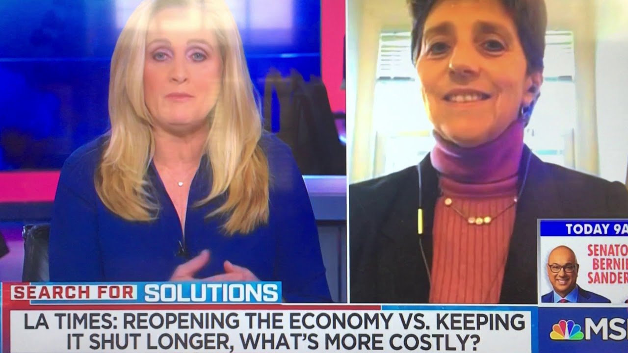 Nancy Kass discusses ethics of reopening the country on MSNBC, April 25 ...