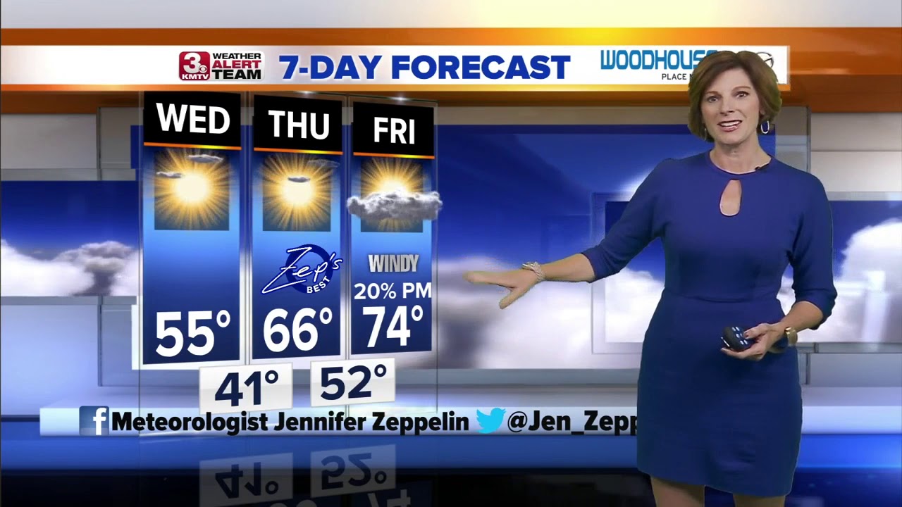 Jennifer's Wednesday Forecast - YouTube
