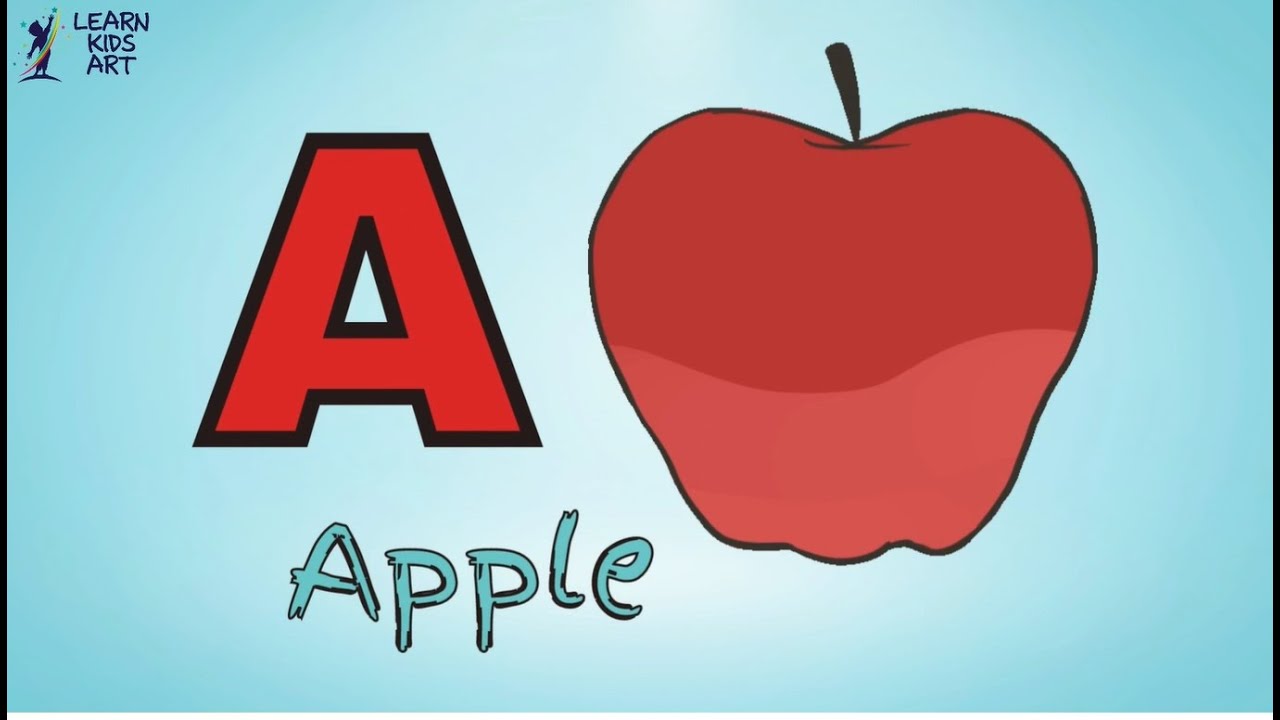 Learn the Alphabet with Words for Kids | A for Apple - YouTube