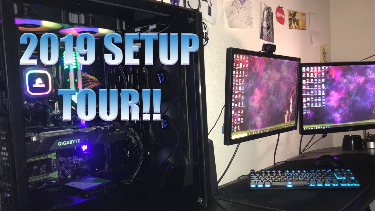 GAMING SETUP TOUR!!!! - YouTube