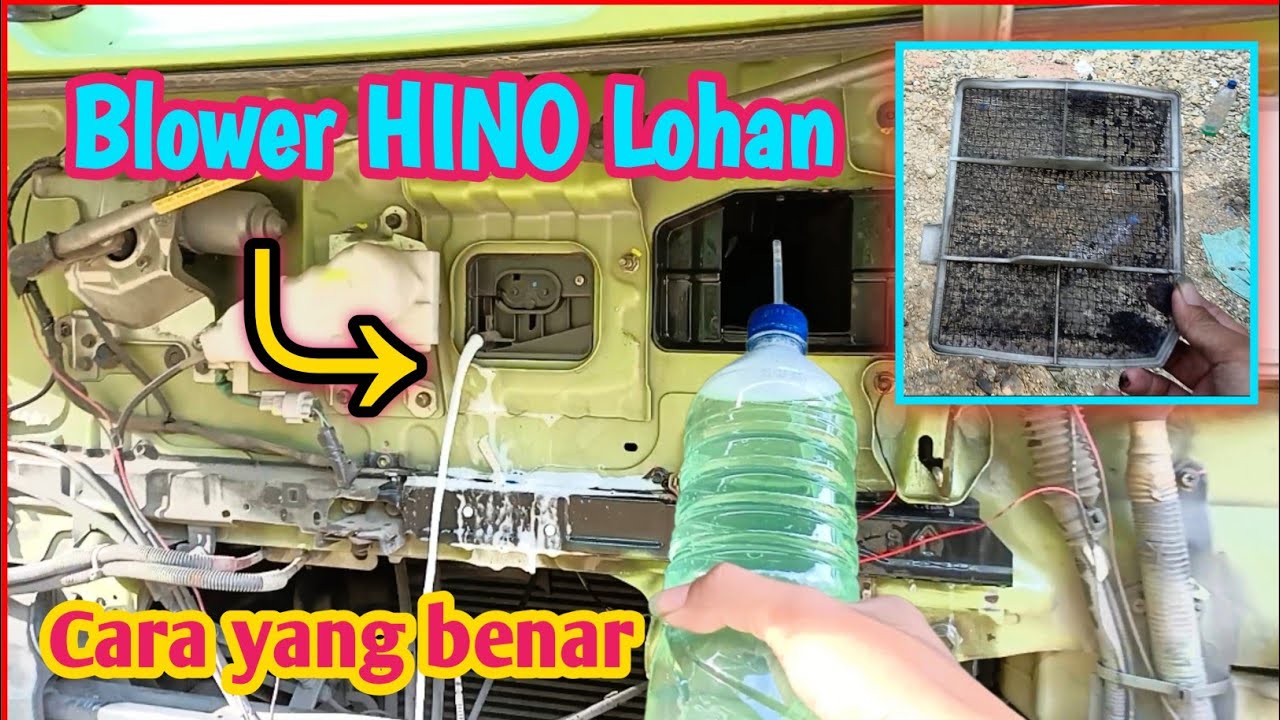 CUCI EVAPORATOR AC // CUCI BLOWER AC MOBIL Hino 500 - YouTube