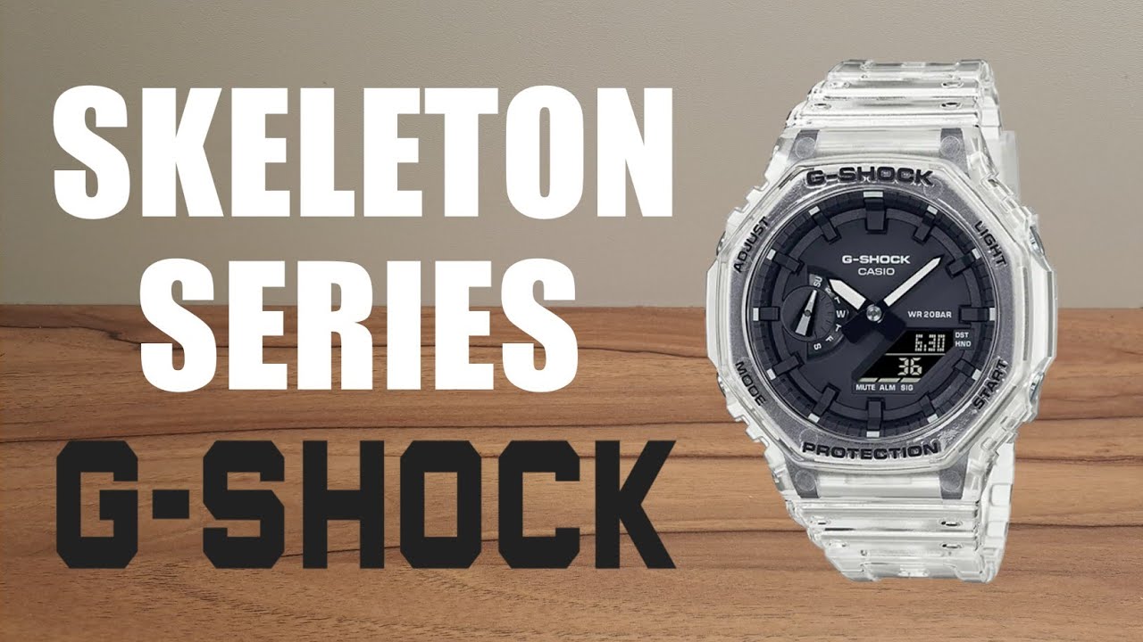 Casio G-Shock Skeleton Transparent Series‼️G-Shock GA-2100SKE-7AER ...