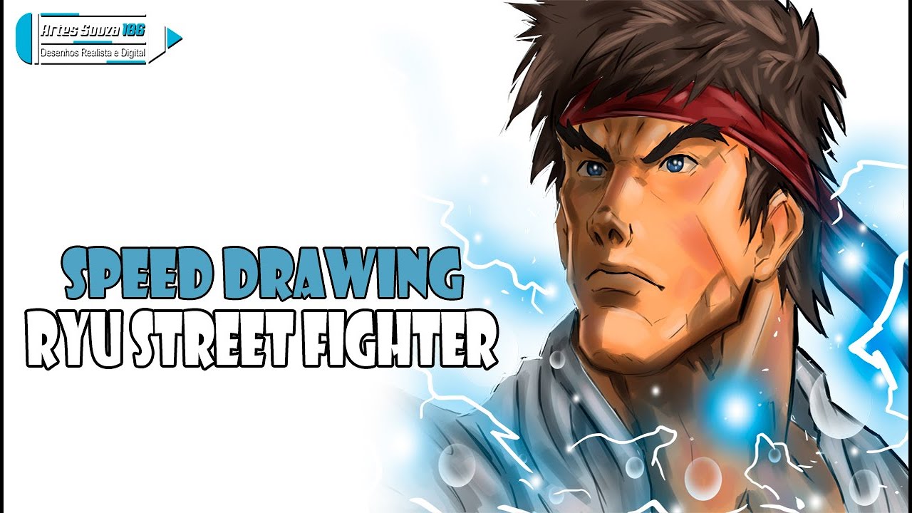 SPEED DRAWING RYU STREET FIGHTER HOW TO DRAW!!! - YouTube