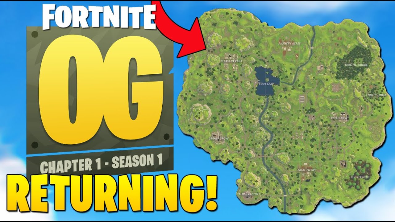 The RETURN of Fortnite Chapter 1! (OG Map, OG Guns and MORE!) - YouTube