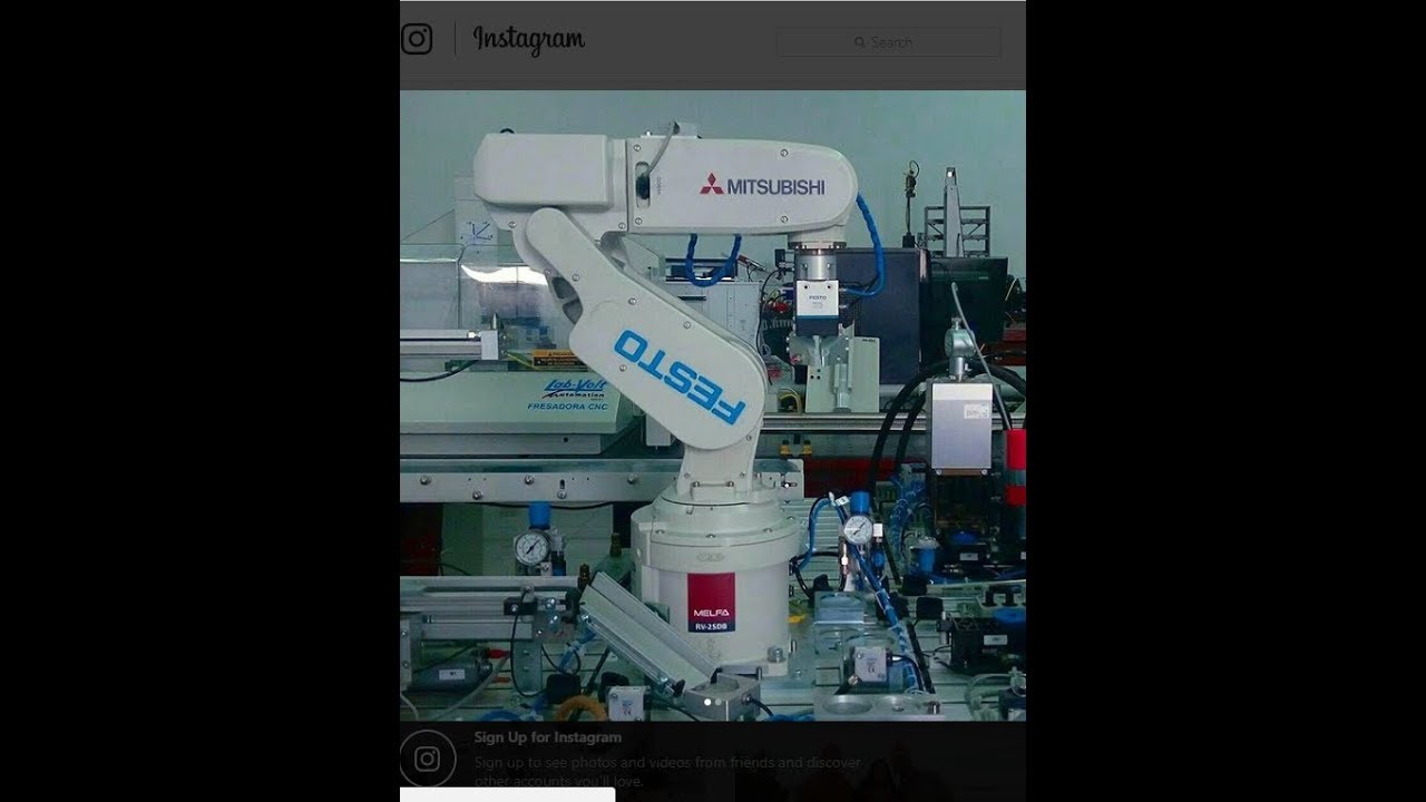 Robot Arm Melfa Mitsubishi - Festo Didactic - YouTube