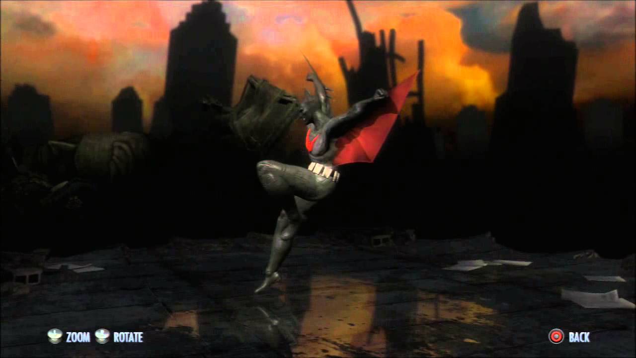 Injustice Gods Among Us Batman Beyond Skin Character Model - YouTube