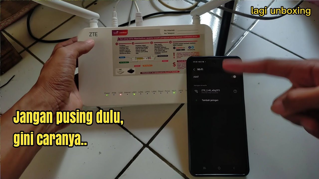 Cara Mengatasi Lupa Kata Sandi Wifi Router ZTE - YouTube