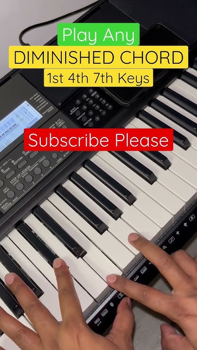 Play Any Diminished Chord | Piano | Diminished Chord Tutorial | Learn ...