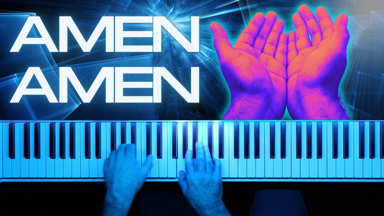 MY FIRST WORSHIP SONG | AMEN, AMEN - Piano/Vocal/PAD - YouTube